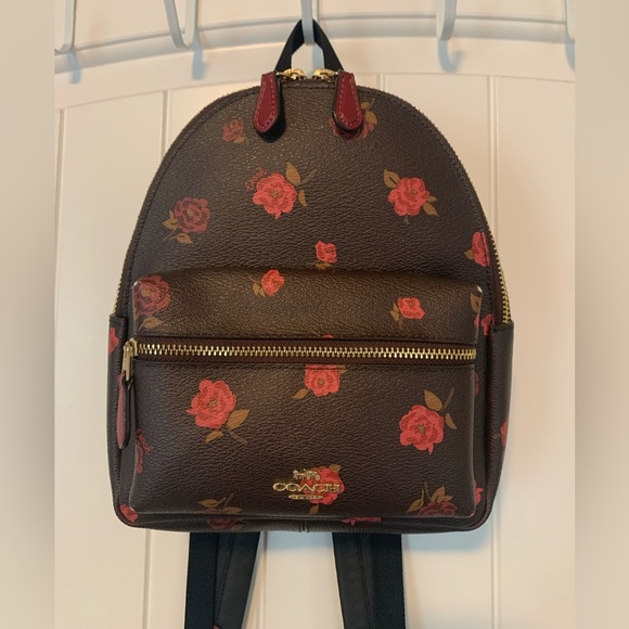 Coach | Bags | Authentic Coach Mini Charlie Backpack In Floral | Poshmark